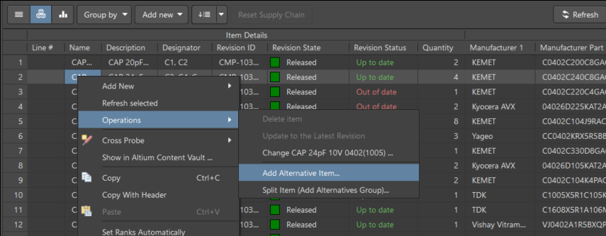 Mis herramientas favoritas para la revisión de BOM | Altium 365
